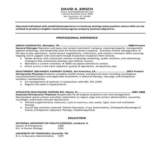 Resume_David Kirsch_June 2016 | PDF