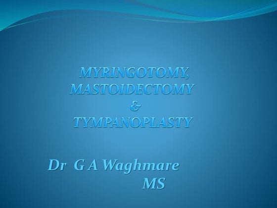 SUBMUCOUS RESECTION OF NASAL SEPTUM (SMR OPERATION) | PPT