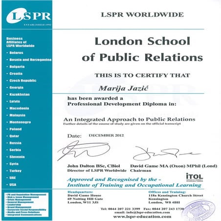 LSPR Worldwide | PDF
