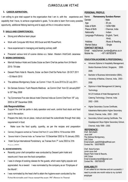 CV and Resume 1 | PDF