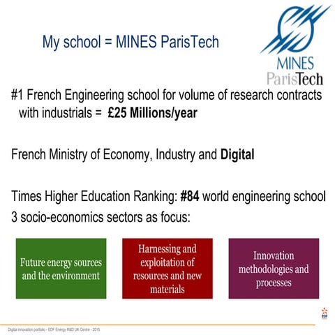 Presentation MINES ParisTech | PDF