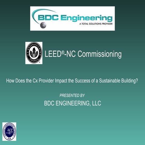 BDC Leed Commissioning Presentation | PPT