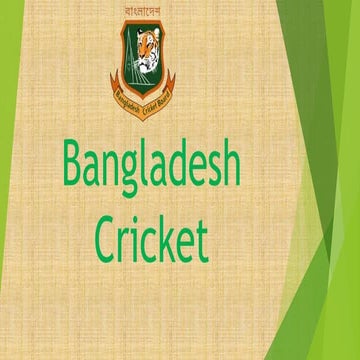 Bd cricket | PPTX