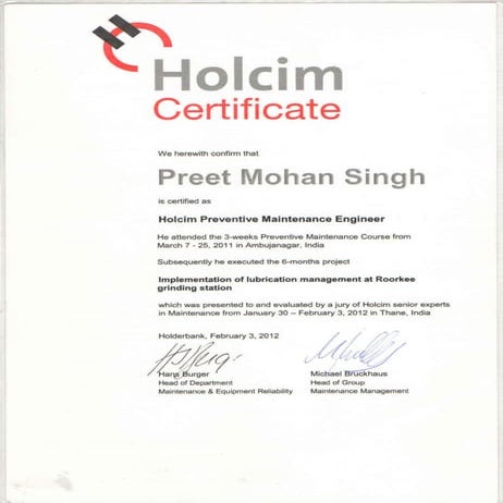 PME Certificate_PMS | PDF