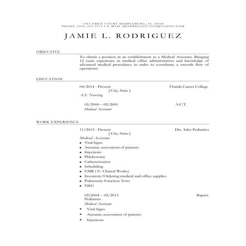 Resume November 2016 | DOC