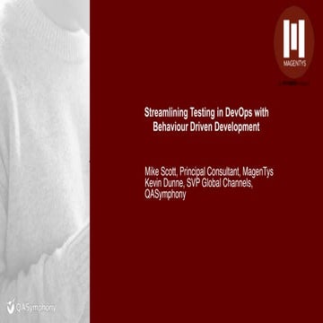 How to Streamline Testing in DevOps With Behavior Driven Development | PPT