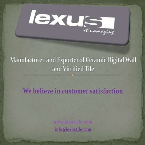 lexus tiles prasantation | PPTX