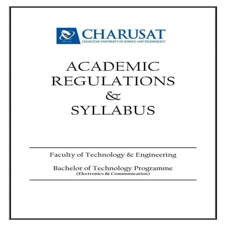 B Tech EC Booklet Final | PDF