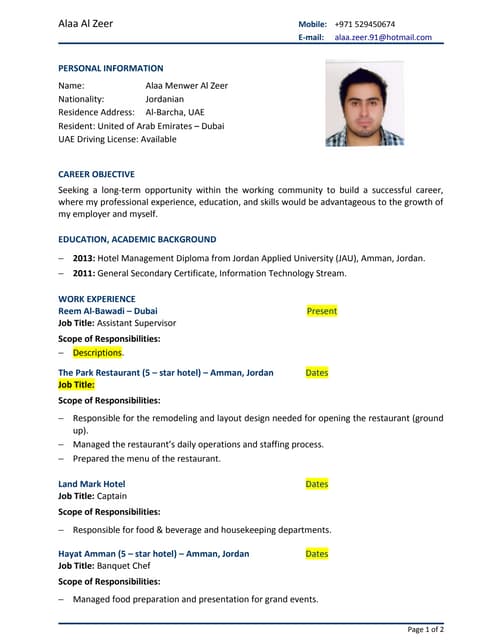Arif CV | PDF
