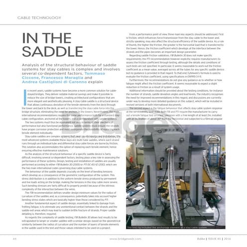 Bridge Design Engineering - In the Saddle - Issue 85 - 2016 | PDF