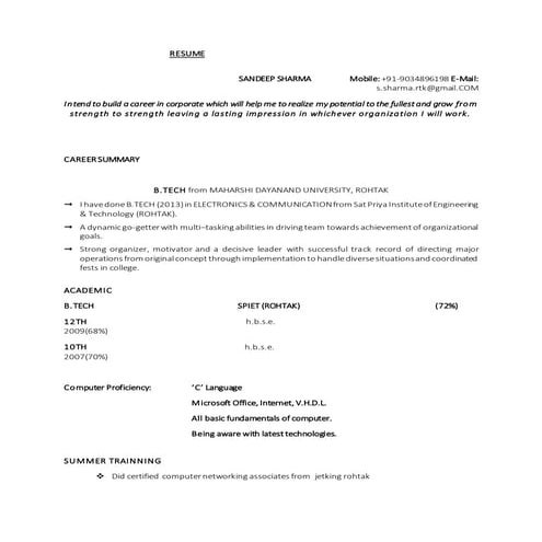 myresume.doc | Technology & Computing