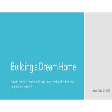 Building a Dream Home | PPT