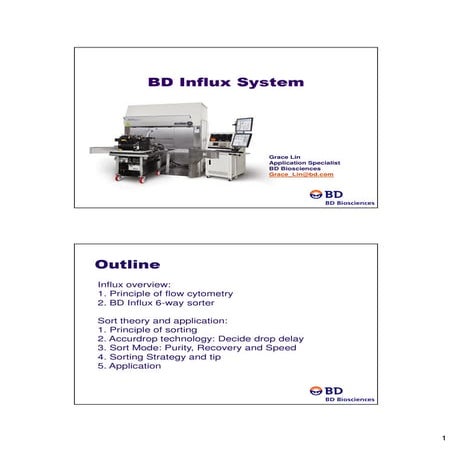 Bd Influx Cell Sorting System Presentation Pdf