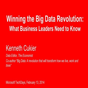 Winning the big data revolution: what businesses leaders need to know ...