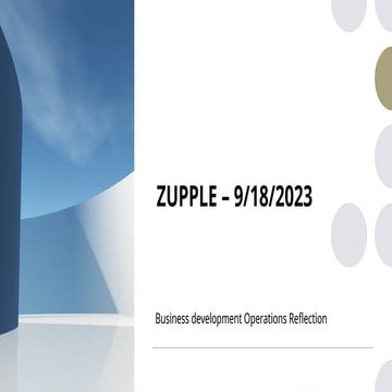 presentation on BD operation improvements | PPT