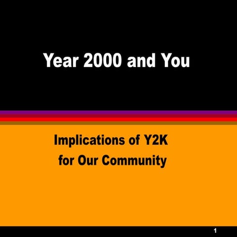 Y2K and You | PPT