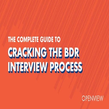 The Complete Guide to Cracking the BDR Interview Process | PDF | Resume ...