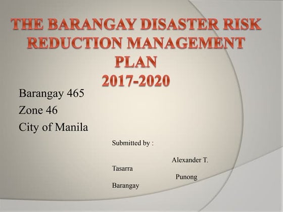 BDRRM PLAN 2023-2024 BENITO SOLIVEN , ISABELA | DOCX