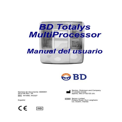 BD totalys multiprocesor manual de usuario ESPAÑOL | PDF