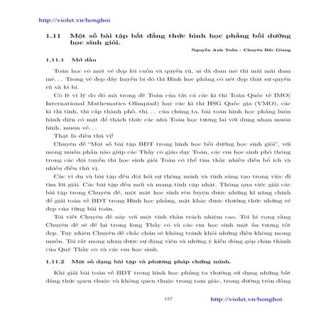 Bdt trong hinh hoc phang | PDF