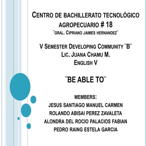 Be able-to | PPTX