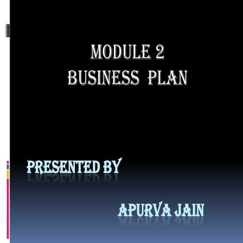 Entrepreneurship: Business planning Chapter Two | PPTX