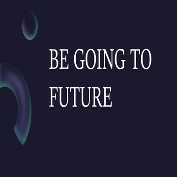 Uso del going to | DOCX
