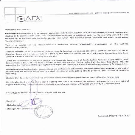 References - ADV COMMUNICATION | PDF