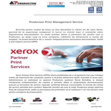 Prezentare Producton | PDF