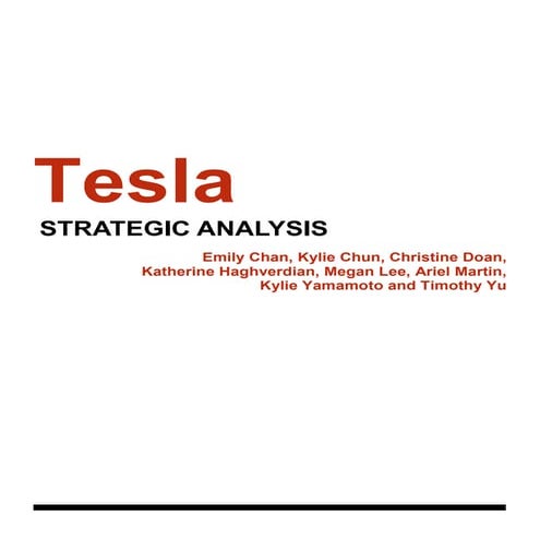 TESLA REPORT PDF | PDF