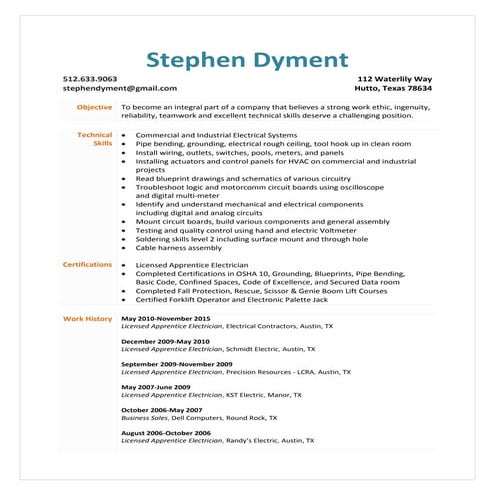 Dyment Resume15 | PDF