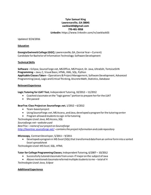 Alex Spielman - Resume | PDF