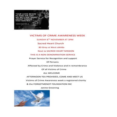 VICTIMS OF CRIME AWARENESS WEEK | PDF
