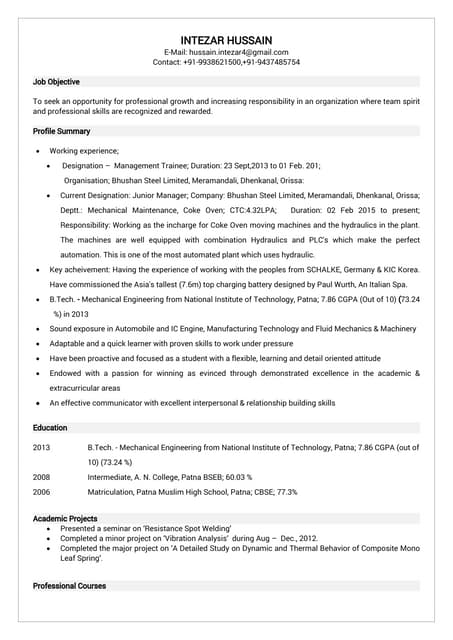 Dipak resume | DOCX | Business | Business and Finance