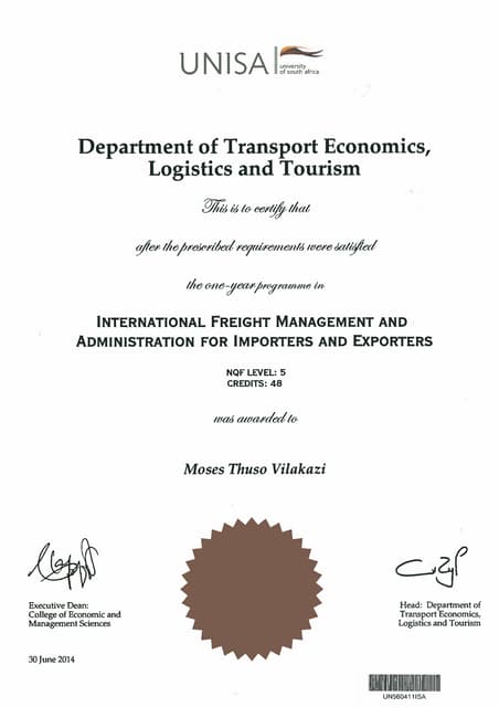 Unisa Bcom Management Accounting Degree | PDF