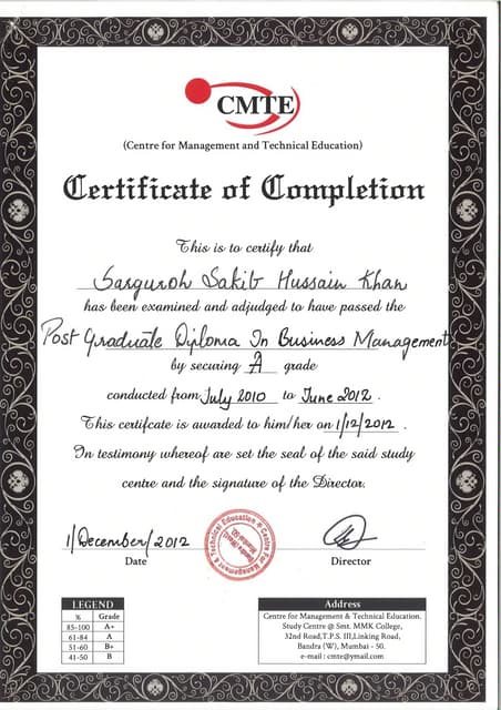 Character certificate | PDF