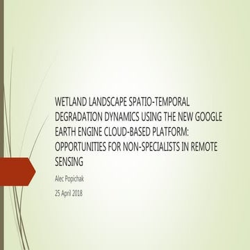 MONITORING OF WETLANDS IN PANDU RIVER SUBWATERSHED UTTAR PRADESH USING ...