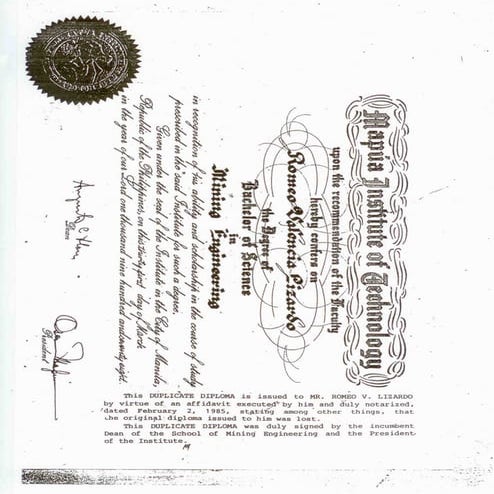 College Diploma (MIT) | PDF