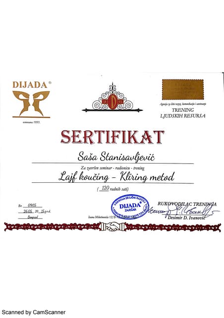 Certificate - Gold Reiki First Degree | PDF