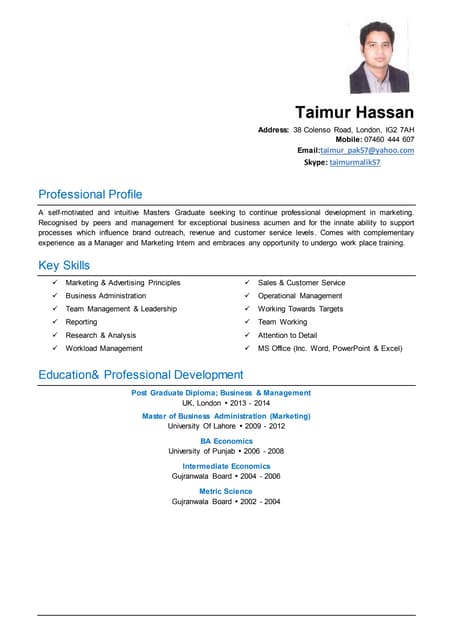 Amjad cv for job- uae | PDF