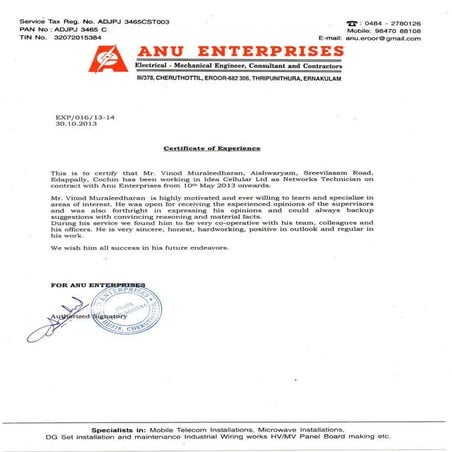 Articleship Completion Letter