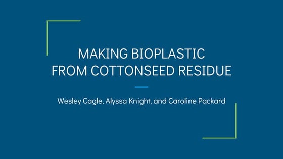 Bioprocessing Project | PPTX