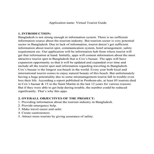 Application's Description | PDF