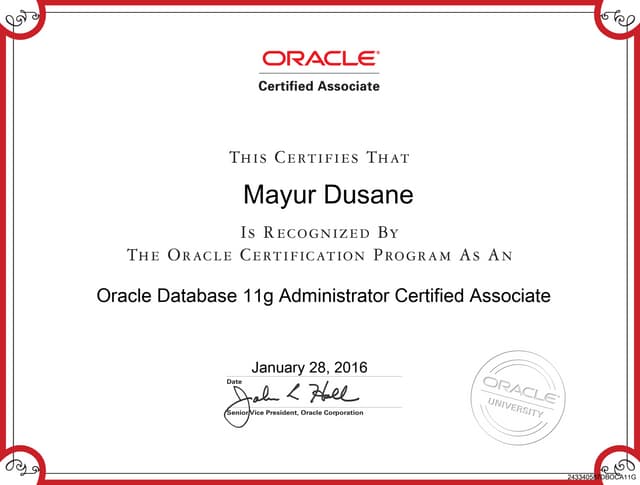 Oracle 11g Oca Pdf Databases Computer Software And Applications