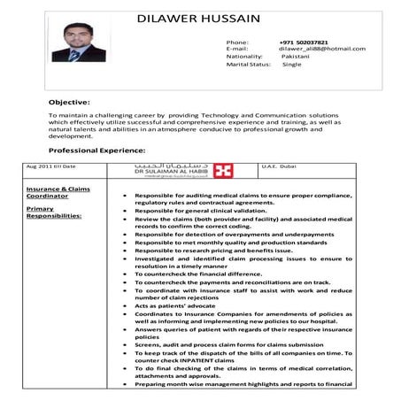 Dilawer Hussain Cv | PDF