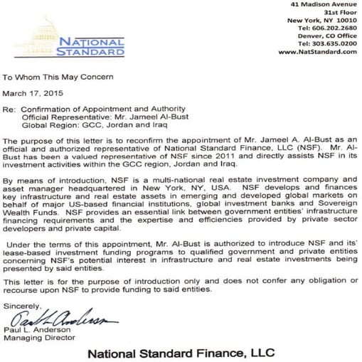 NSF Authorization March 17 2015 | PDF