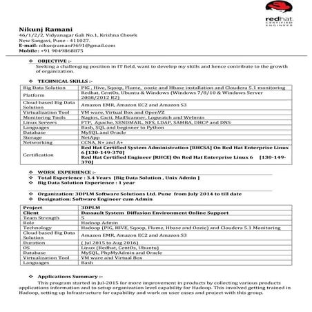 Sasmita bigdata resume | DOCX