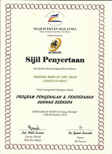 scan sijil konvoi JPAM | PDF