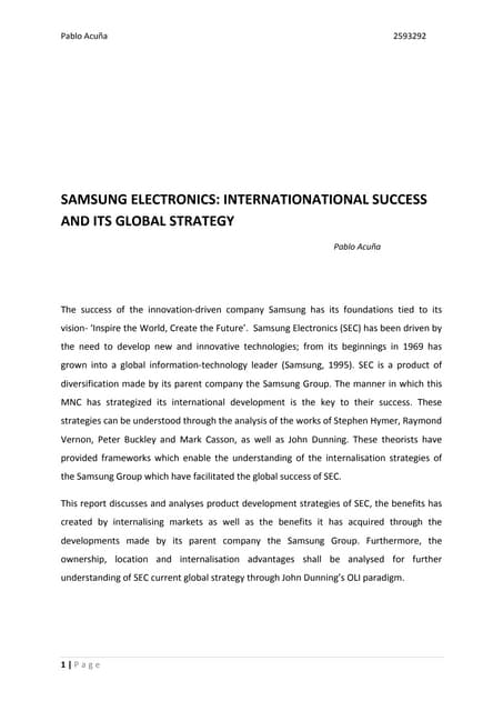 Samsung Presentation | PPTX