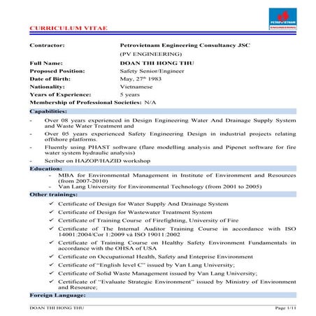 Curriculum Vitae-Sverre W. Viland | PDF